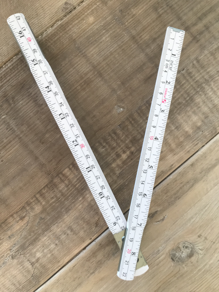 ILBA Wooden Sliding Ruler - International Log Builder's Association